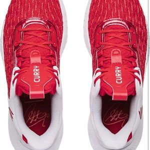 Under Armour | Shoes | New Under Armour Curry Flow 9 Team White Red 222 ...